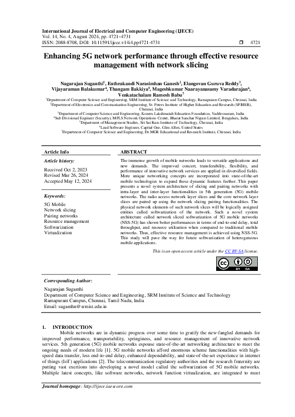 (PDF) Enhancing 5G network performance through effective resource management with network slicing
