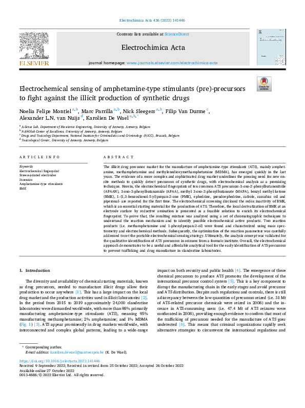(PDF) Electrochemical Detection of ATS Drug Precursors