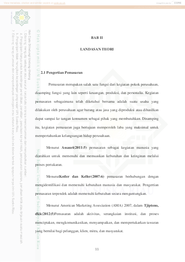 (PDF) Analisis Kualitas Pelayanan Swalayan Syifa DI Air Tiris Kampar ...