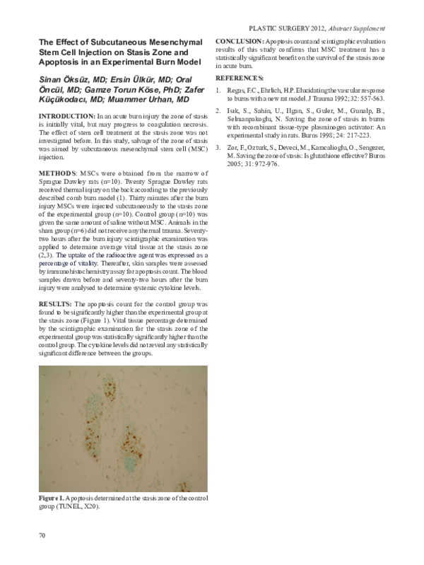 (PDF) The Effect of Subcutaneous Mesenchymal Stem Cell Injection on ...