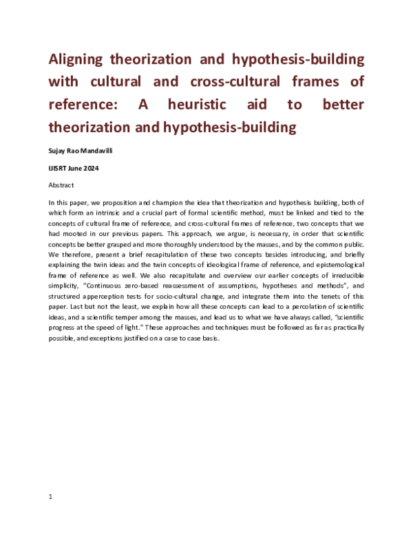 (PDF) Sujay Alignment wth cultrual and cross-cultural frame of ...