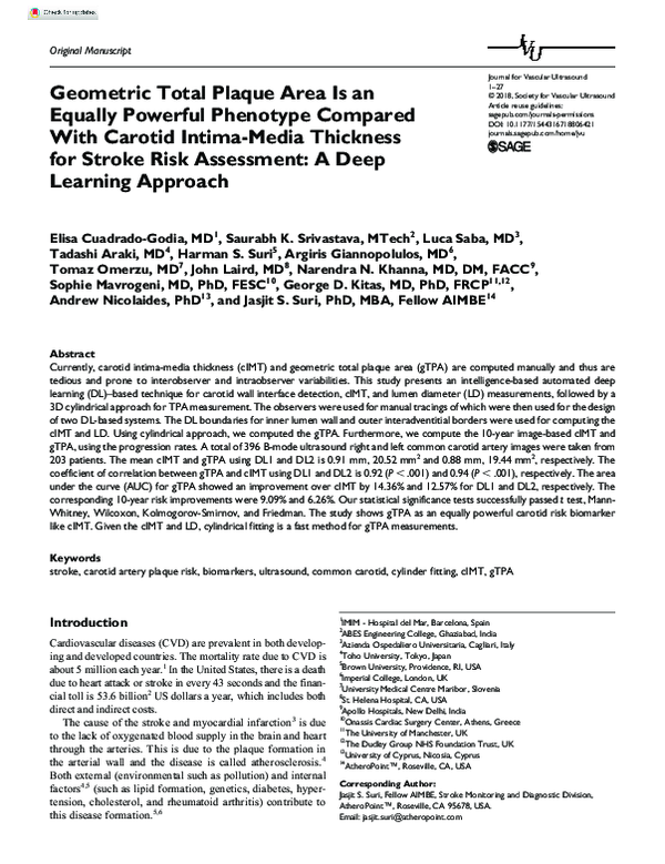 (PDF) Geometric Total Plaque Area Is an Equally Powerful Phenotype ...