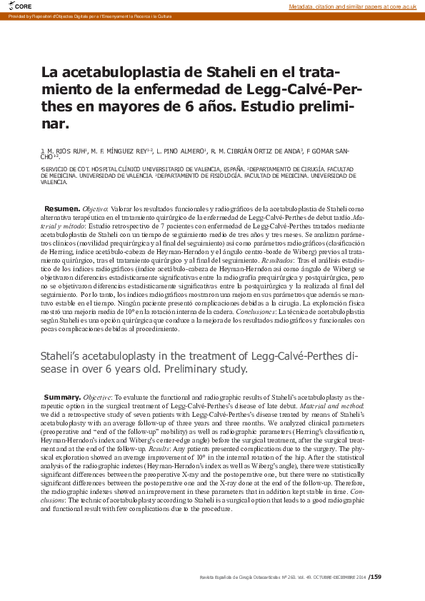 (PDF) La acetabuloplastia de Staheli en el tratamiento de la enfermedad ...