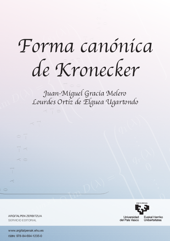 (PDF) Forma canónica de Kronecker