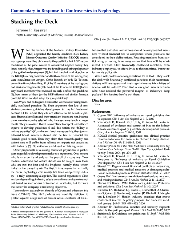 (PDF) Stacking the Deck