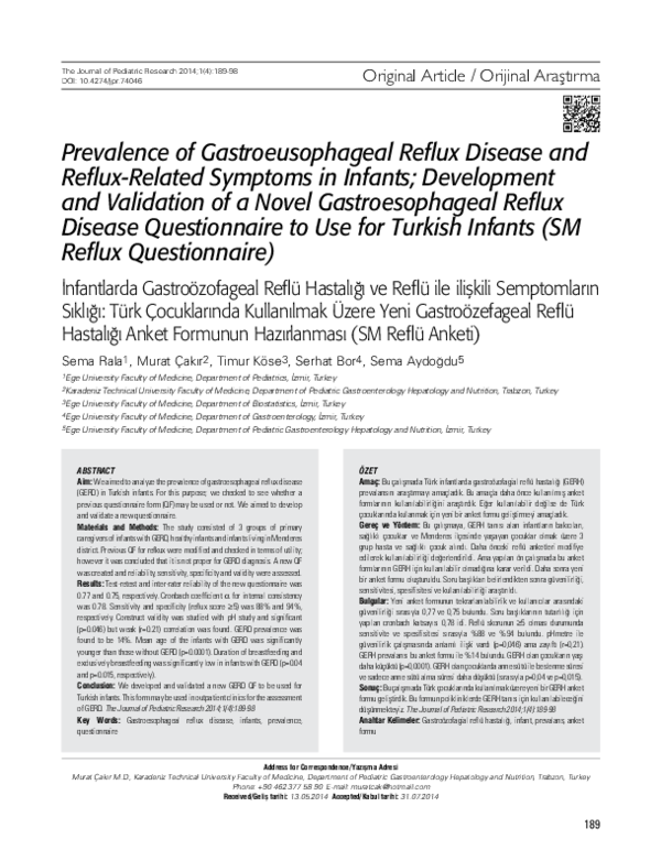 (PDF) Prevalence of Gastroeusophageal Reflux Disease and Reflux-Related ...