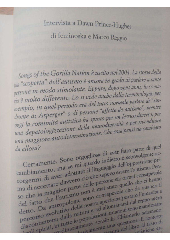 (PDF) Intervista a Dawn Prince-Hughes