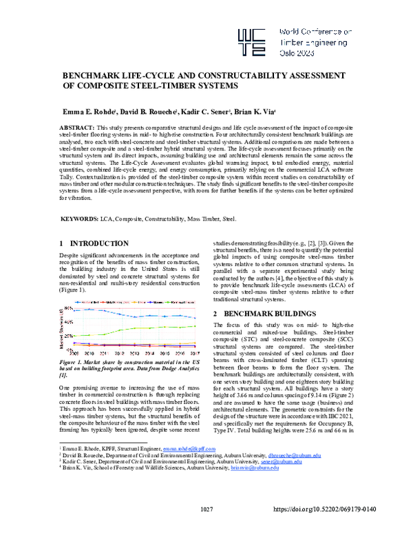 (PDF) Benchmark Life-Cycle and Constructability Assessment of Composite ...
