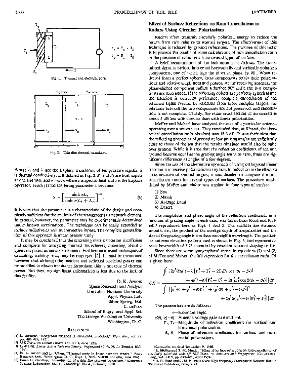 (PDF) Effect of surface reflections on rain cancellation in radars ...