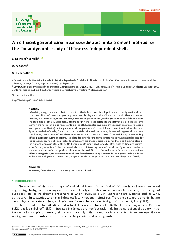 (PDF) An efficient general curvilinear coordinates finite element ...