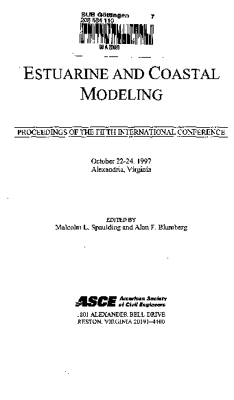 (PDF) Estuarine and Coastal Modeling