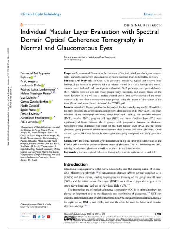 (PDF) Individual Macular Layer Evaluation with Spectral Domain Optical ...