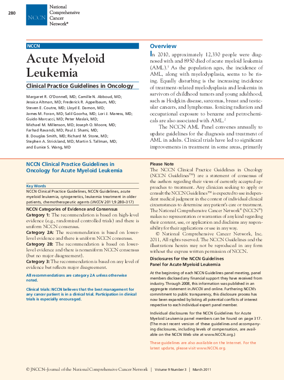 (PDF) Acute Myeloid Leukemia