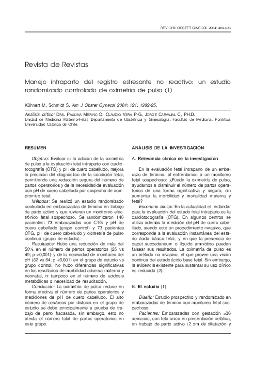 (PDF) Manejo intraparto del registro estresante no reactivo: un estudio ...