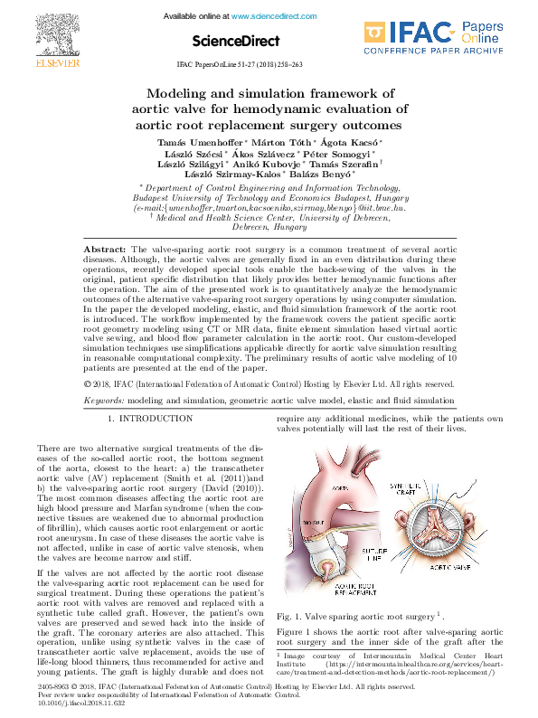 (PDF) Modeling and simulation framework of aortic valve for hemodynamic ...