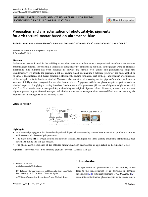 (PDF) Preparation and characterisation of photocatalytic TiO2 thin films