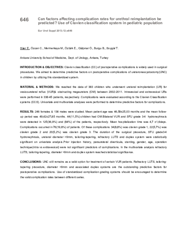 (PDF) 646 Can factors affecting complication rates for urethral ...