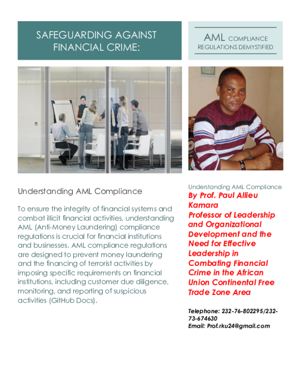 (PDF) By Prof. Paul Allieu Kamara Professor of Leadership and ...