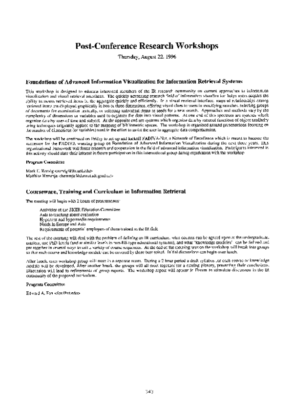 (PDF) Foundations of advanced information visualization for information ...
