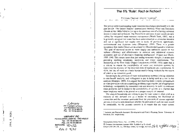 (PDF) The 5% ‘Rule’: Fact or Fiction?