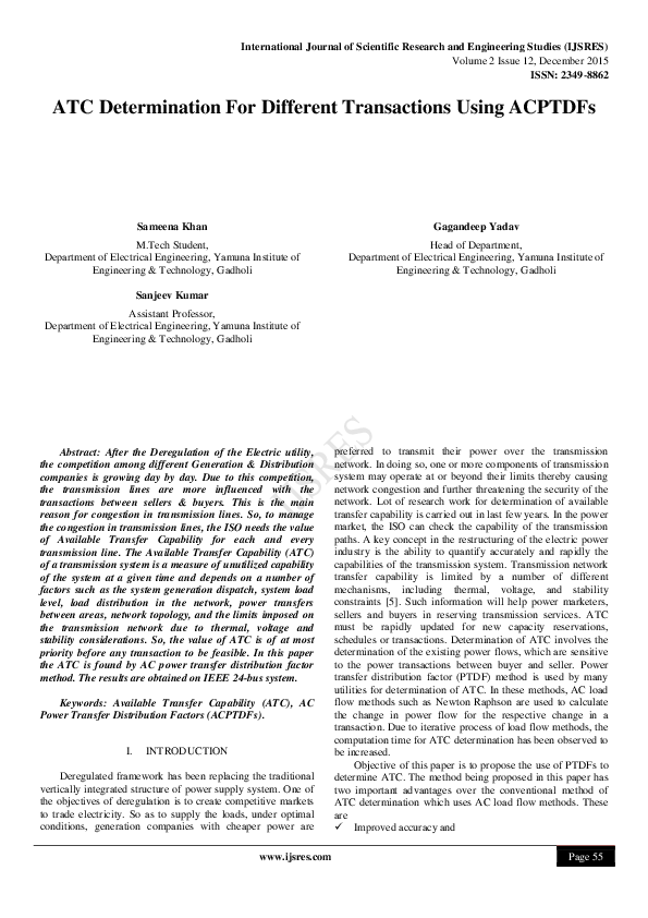 (PDF) ATC Determination For Different Transactions Using ACPTDFs