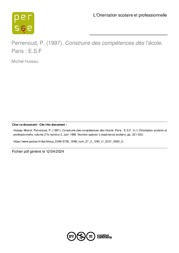 (PDF) Perrenoud