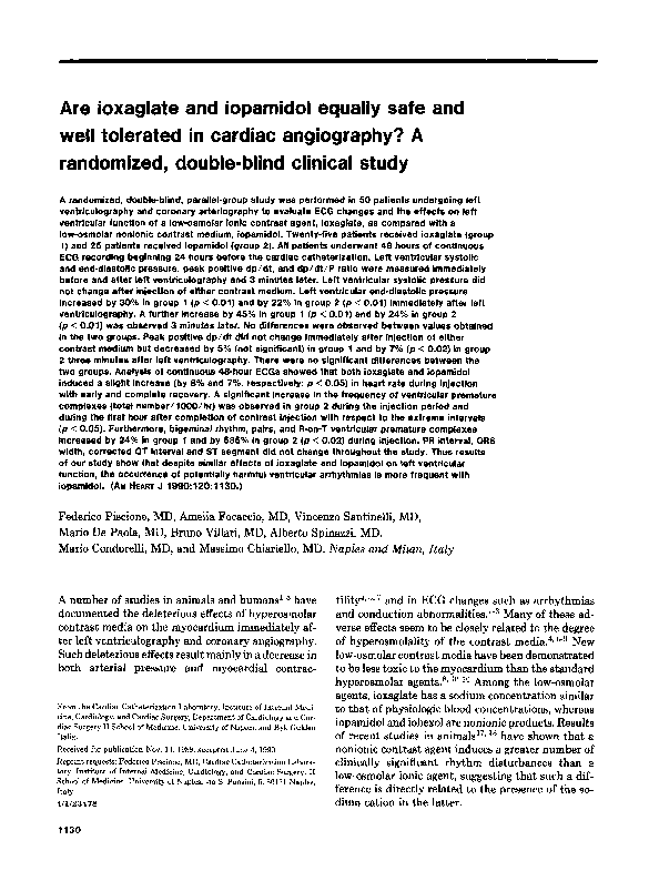 (PDF) Are ioxaglate and iopamidol equally safe and well tolerated in ...