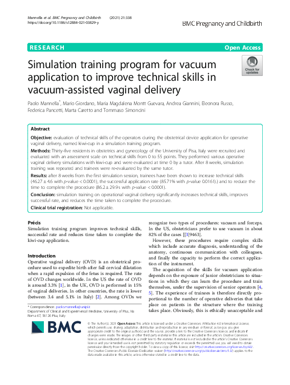 (PDF) Simulation training program for vacuum application to improve ...