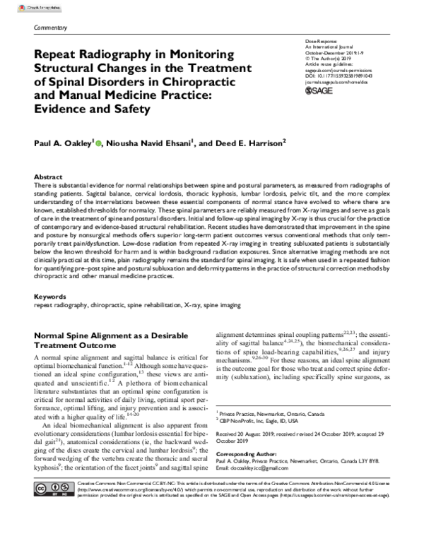 (PDF) Repeat Radiography in Monitoring Structural Changes in the ...