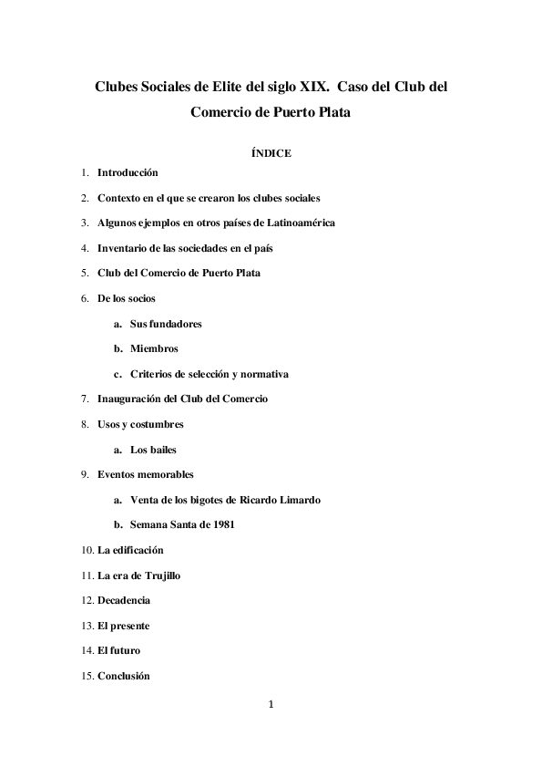 (PDF) Clubes Sociales de Elite del siglo XIX. Caso del Club del ...