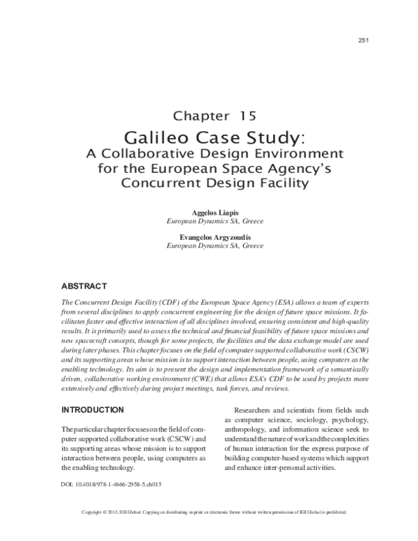 (PDF) Galileo Case Study