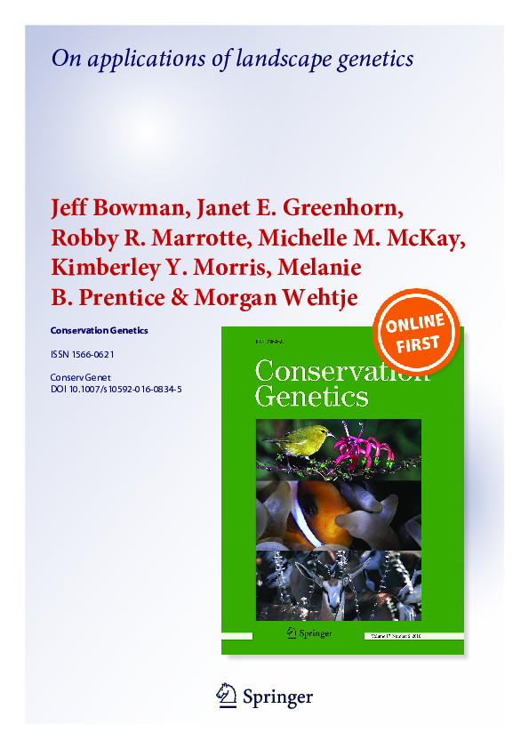 (PDF) On applications of landscape genetics