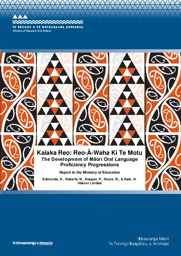 (PDF) Kaiaka Reo: Reo-Ā-Waha Ki Te Motu. The Development of Māori Oral ...