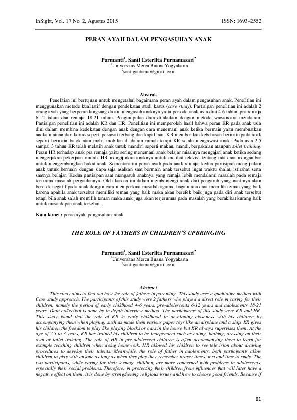 (PDF) Peran Ayah Dalam Pengasuhan Anak