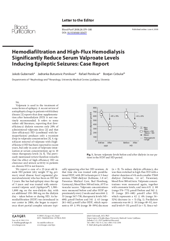 (PDF) Hemodiafiltration and High-Flux Hemodialysis Significantly Reduce ...