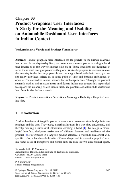 (PDF) Product Graphical User Interfaces: A Study for the Meaning and Usability on Automobile ...