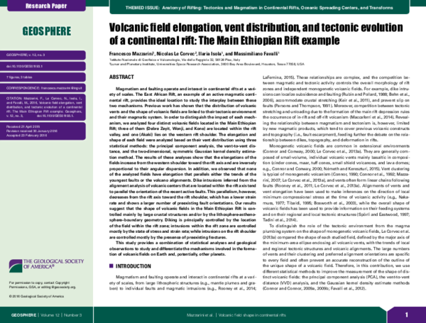 (PDF) Volcanic field elongation, vent distribution and tectonic ...