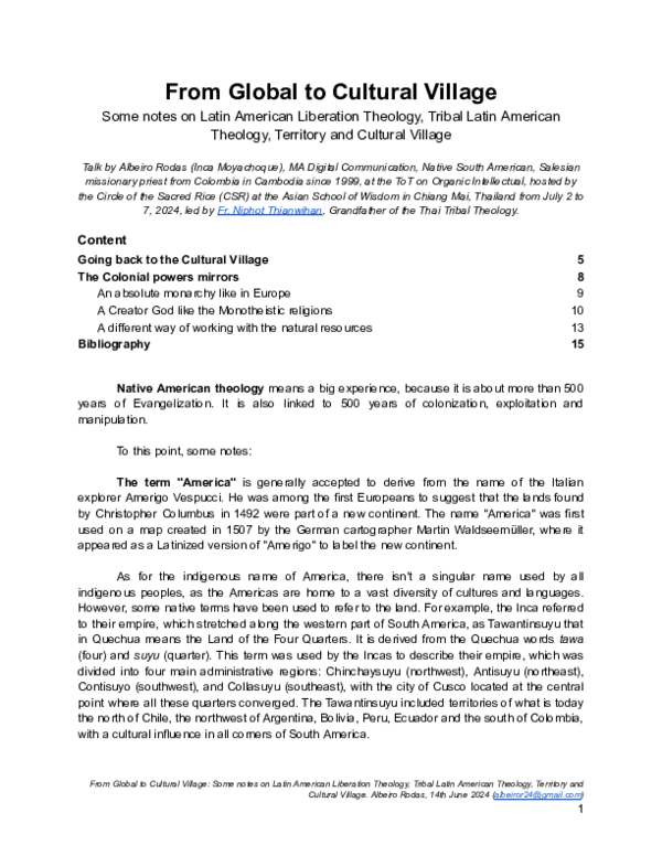 (PDF) From Global to Cultural Village