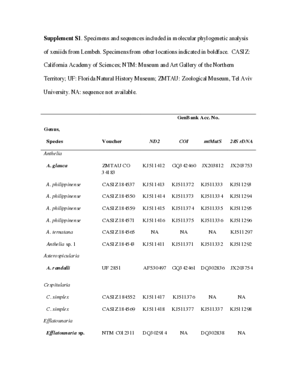 (PDF) DNA barcoding of xeniid soft corals (Octocorallia: Alcyonacea ...