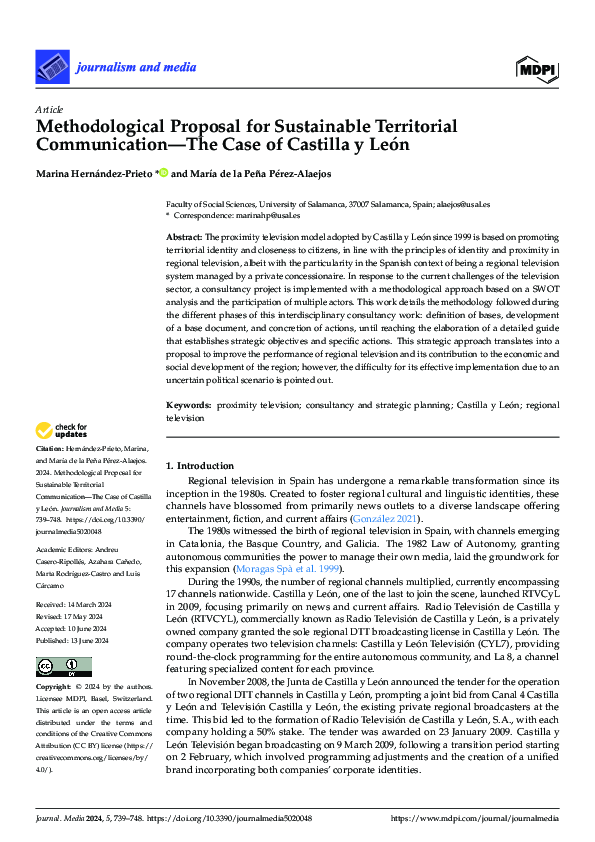 (PDF) Methodological Proposal for Sustainable Territorial Communication ...