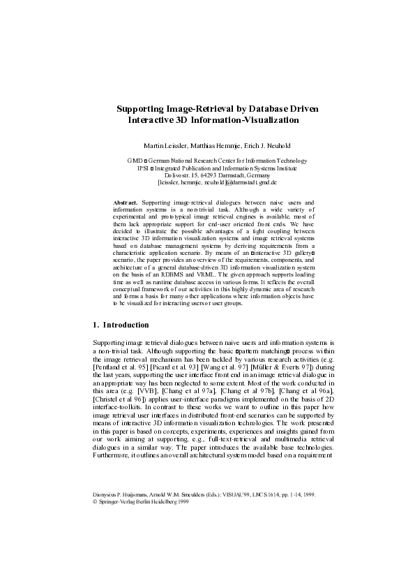 (PDF) Supporting Image-Retrieval by Database Driven Interactive 3D Information-Visualization ...
