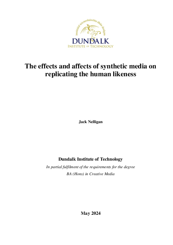 (PDF) The effects and affects of synthetic media on replicating the ...