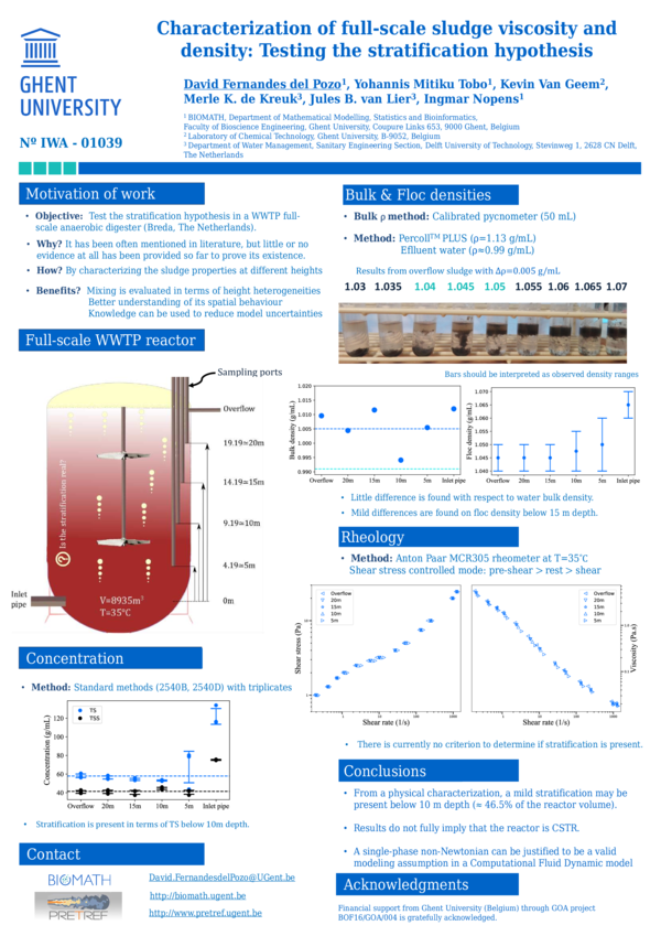 (PDF) Characterization of full-scale sludge viscosity and density ...