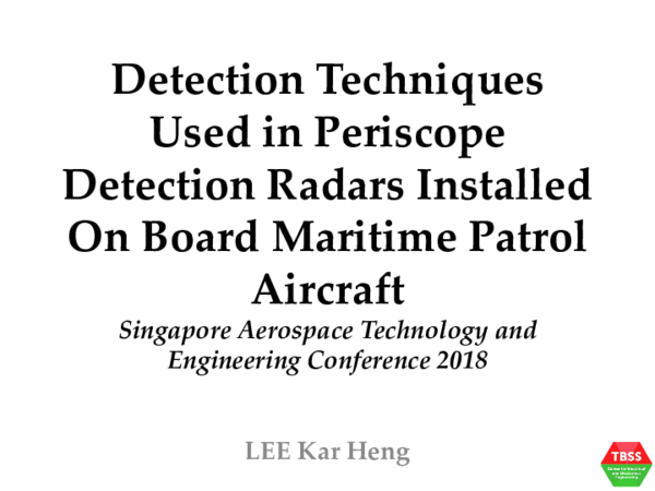 (PDF) Detection Techniques Used in Periscope Detection Radars Installed ...