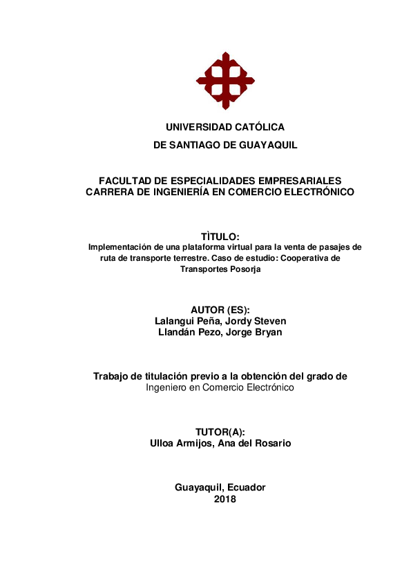 (PDF) Implementación de una plataforma virtual para la venta de pasajes ...
