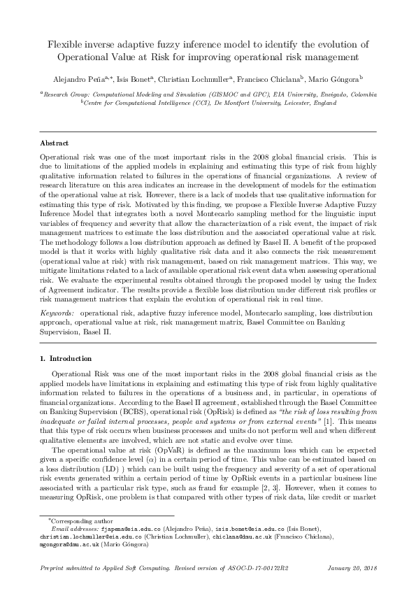 (PDF) Flexible inverse adaptive fuzzy inference model to identify the evolution of operational ...