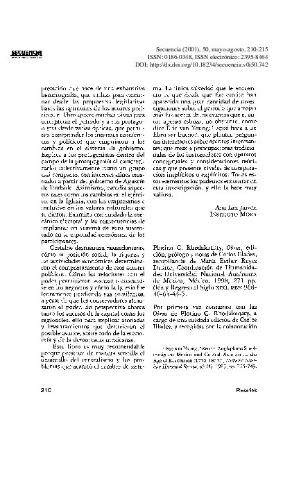 (PDF) Reseña del libro: Obras, Rhodakanaty, Plotino C