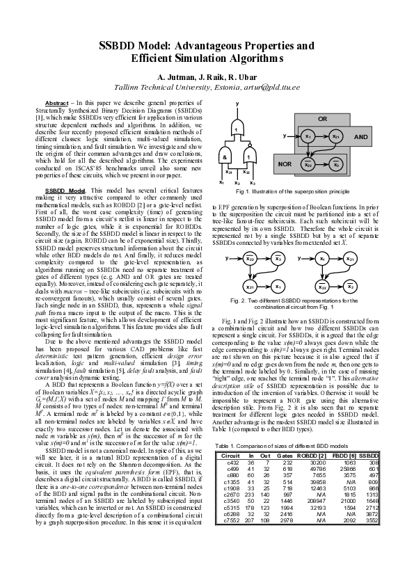 (PDF) SSBDD Model: Advantageous Properties and Efficient Simulation Algorithms