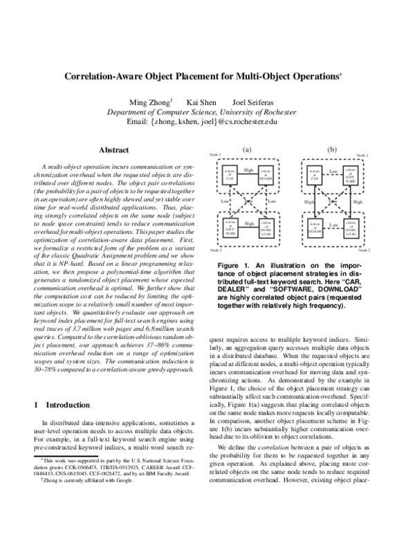 (PDF) Correlation-Aware Object Placement for Multi-Object Operations