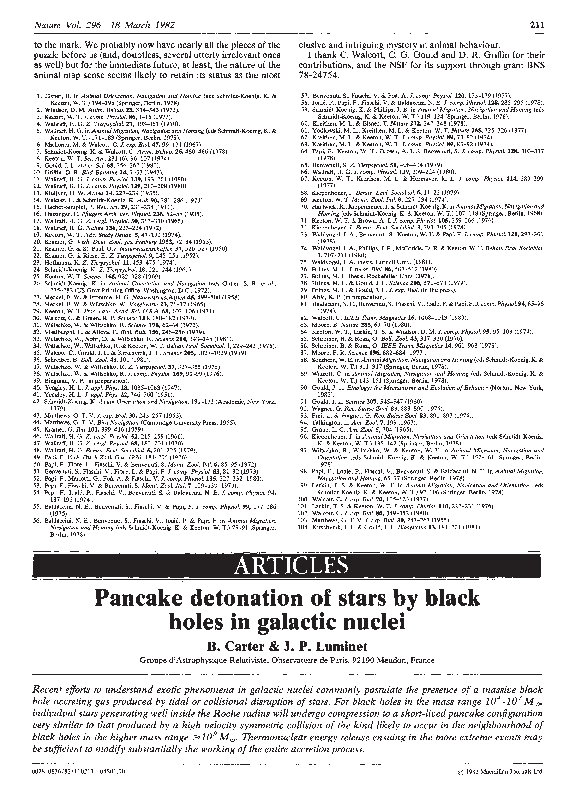 (PDF) Pancake detonation of stars by black holes in galactic nuclei